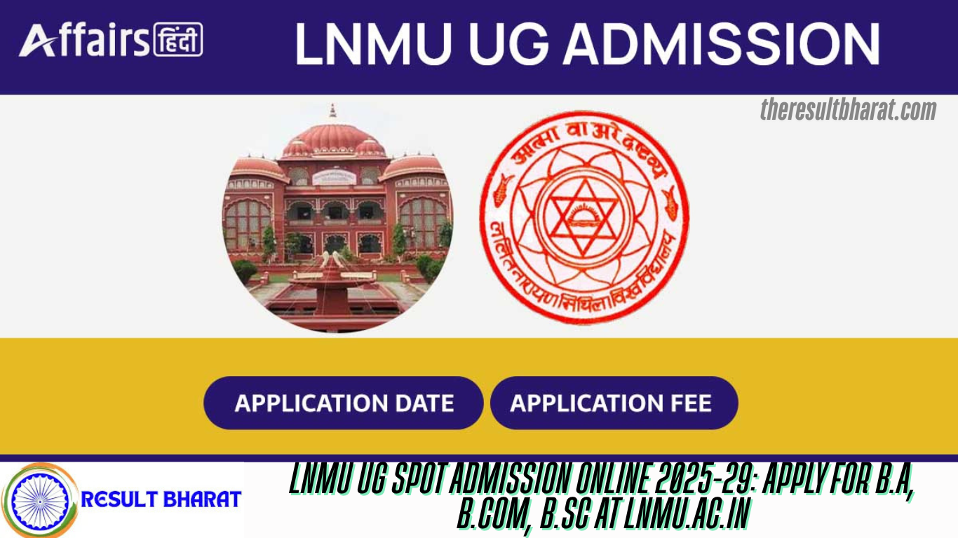 LNMU UG Spot Admission Online 2025-29 - Result Bharat